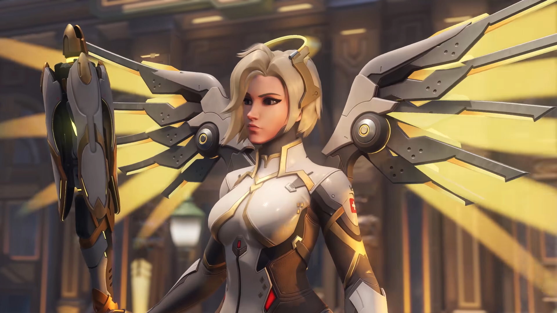 'Battle Mercy!' ผู้เล่น Overwatch 2 รายหนึ่งใช้ Mercy ไล่ยิงศัตรูทั้ง ...