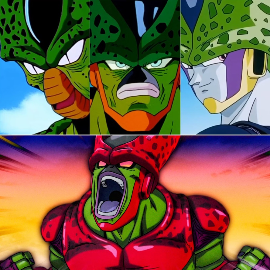 ก่อนที่ Perfect Cell จะออกมาหน้าหล่อแบบนี้เกือบโดนออกแบบให้ขี้เหร่มา ...