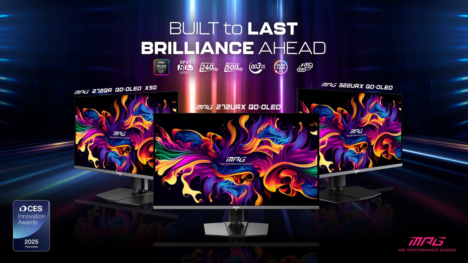 全球首發！27吋4K 240Hz／QHD 500Hz QD-OLED霸氣登場CES | 4Gamers
