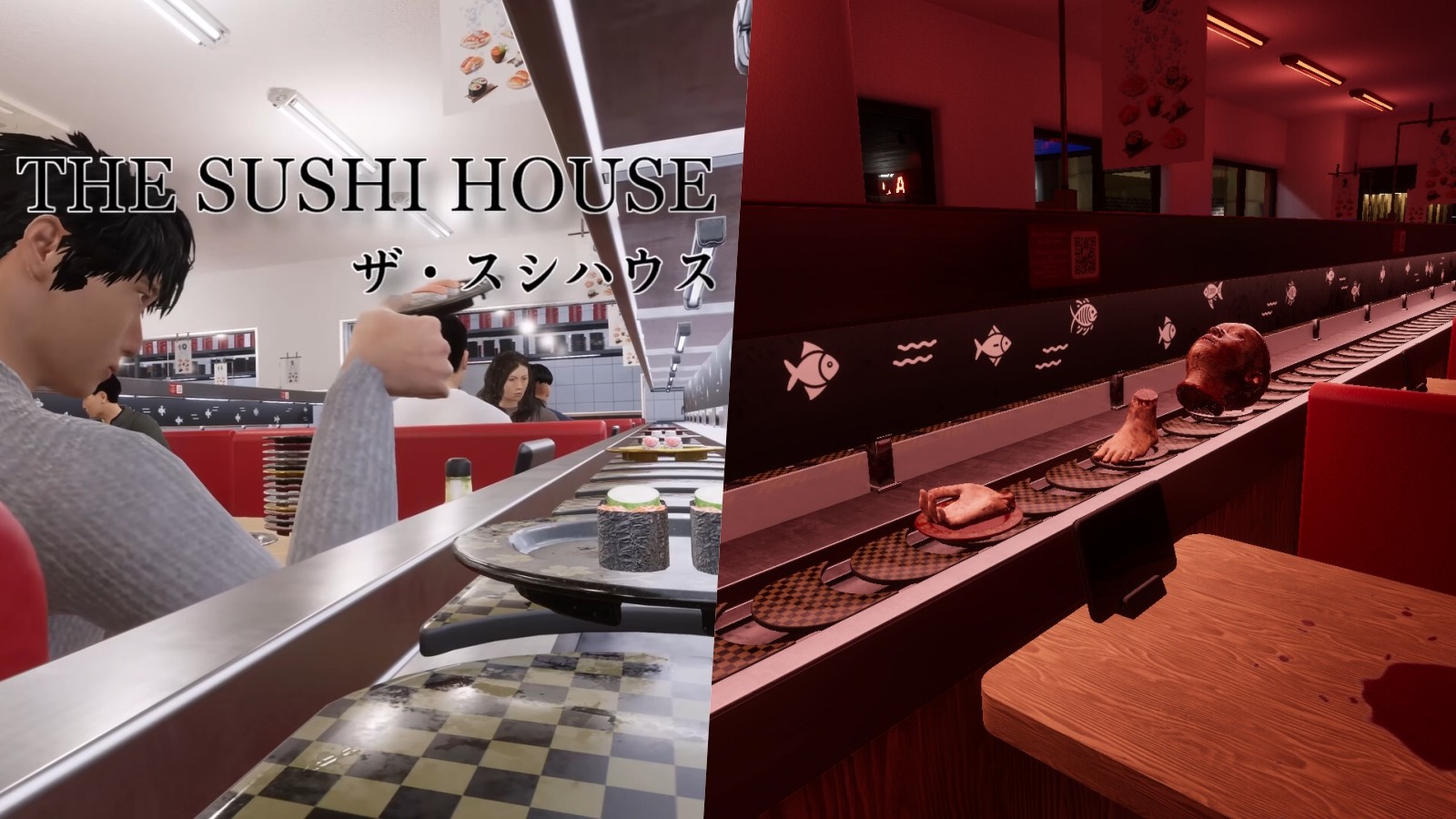 Steam恐怖新作《The Sushi House》即將發售，深夜的壽司迴轉台供應的是特別餐點 | 4Gamers