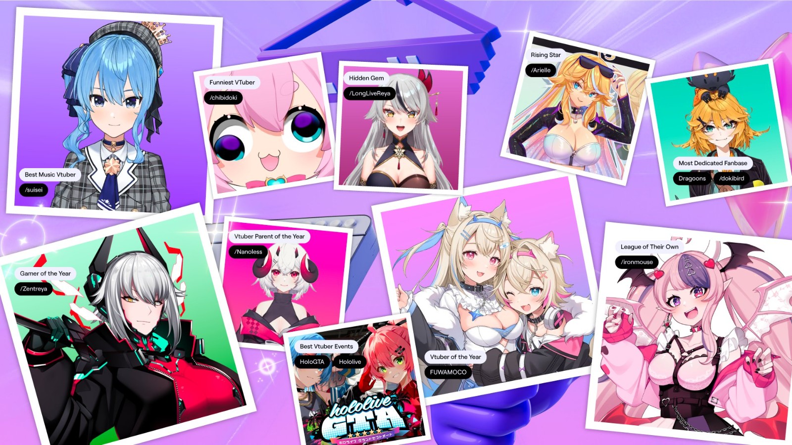 Twitch恭喜VTuber大獎得主標錯帳號遭譏蹭熱度：星街從來沒開圖奇台過 | 4Gamers