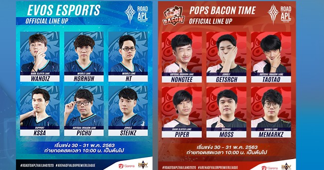 EVOS Esports, Pops Bacon Time เปิดตัวผู้เล่น RoV ลุยศึก "Road to APL ...