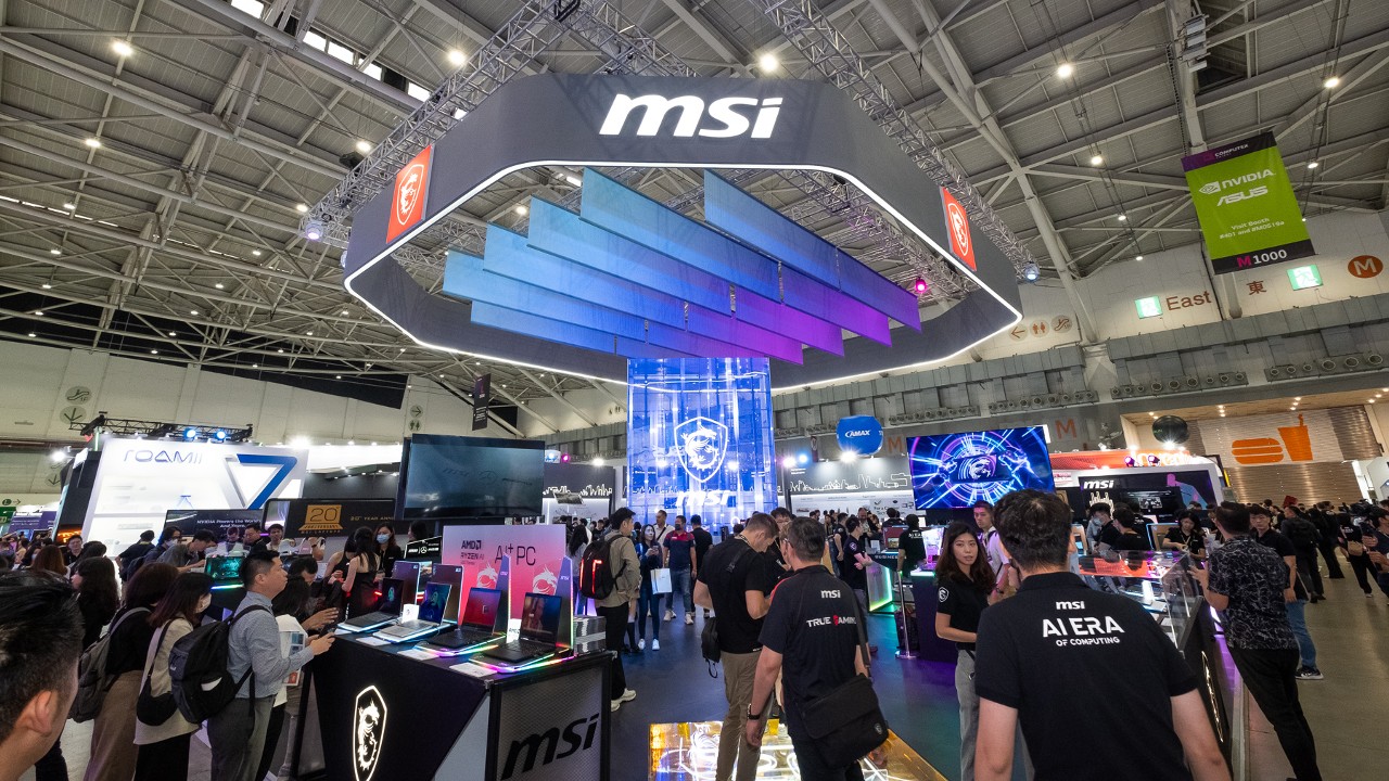 COMPUTEX 2024微星融合AI與電競，首款AI主機配置正面大螢幕，獨家AI幫你完成所有任務 | 4Gamers