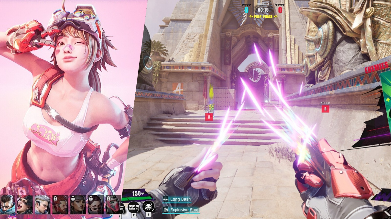 免費英雄競技射擊《FragPunk》CBT開跑，「卡牌改變戰場規則」讓敵人變大頭症輕鬆爆頭 | 4Gamers