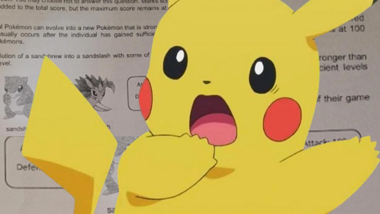 เป็นทุกอย่างแล้วจริง ๆ มีคนพบข้อสอบชีววิทยาที่เอาตัวละคร Pokemon มาใช้ ...