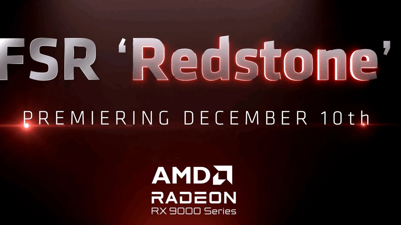 AMD FSR Redstone確認12月10日推出 Radeon RX 9000系列迎接AI圖形增強技術 | 4Gamers