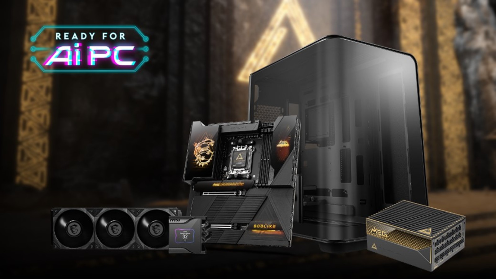 MSI重磅發表多款新品，COMPUTEX展示AI運算，主機板、電源、水冷與Ironmouse鐵鼠聯名機 | 4Gamers