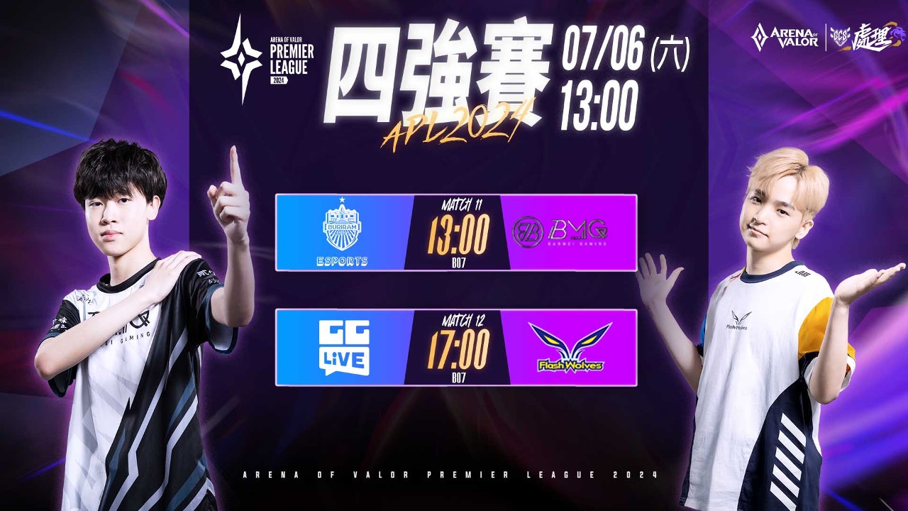 《傳說對決》APL 2024四強賽倒數開戰，BMG與FW挑戰冠軍寶座！ | 4Gamers