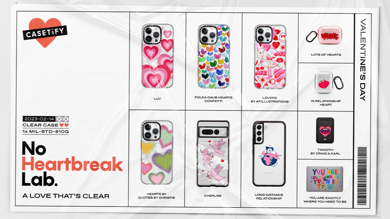 情人節就是要成雙成對！CASETiFY推出浪漫情人節75折限時優惠 | 4Gamers