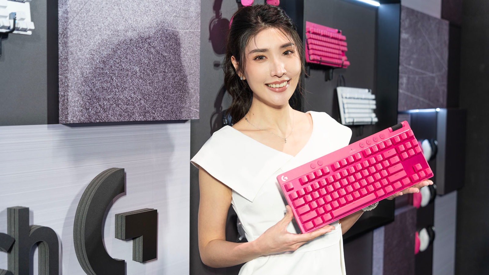 Logitech PRO X TKL RAPID gaming keyboard launch press conference, using ...