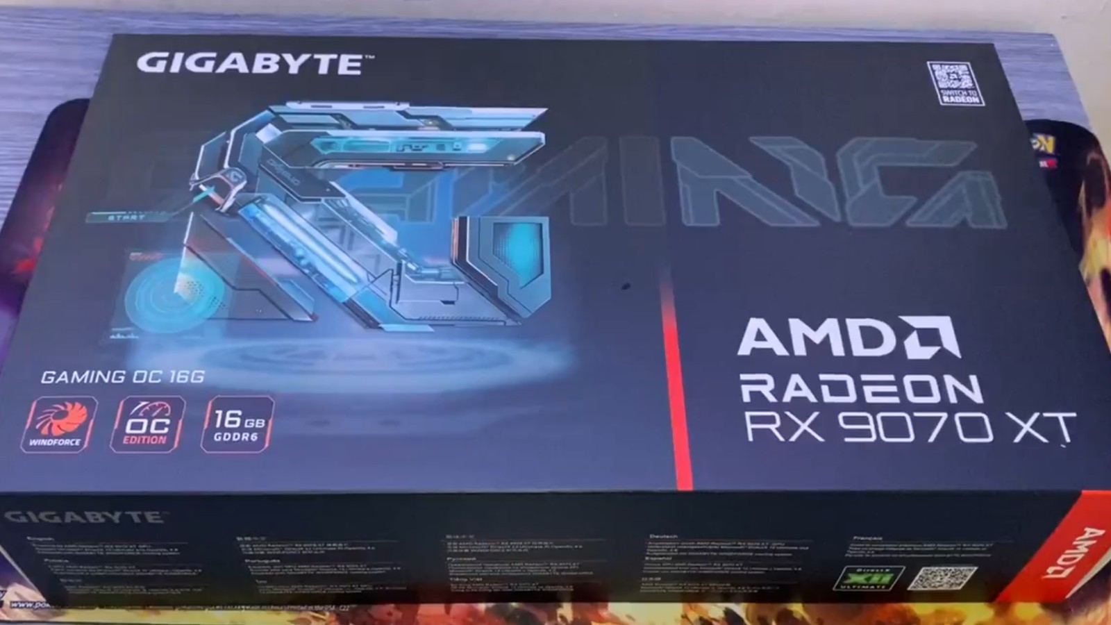 技嘉GIGABYTE Radeon RX 9070 XT GAMING被提前開箱，3組8 Pin電源、2.5 Slot厚度 | 4Gamers
