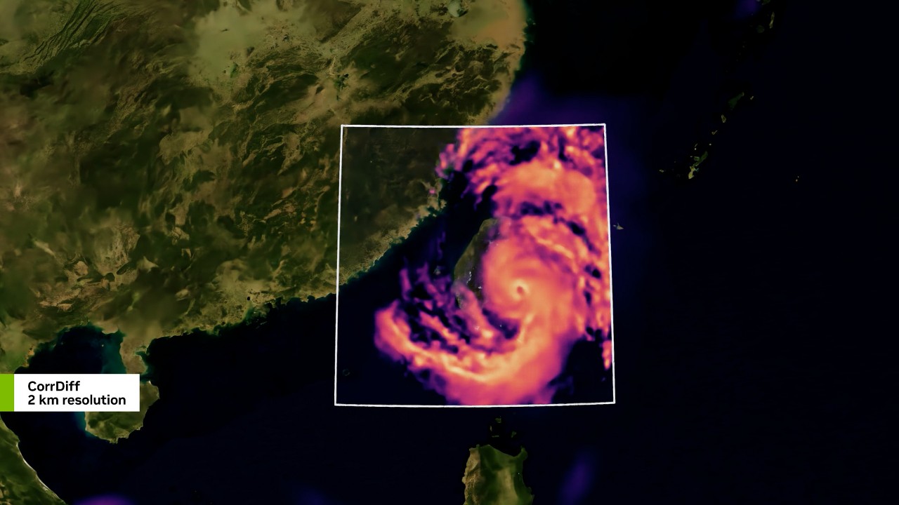 台灣中央氣象署運用NVIDIA CorrDiff模型提高颱風預測精準度 | 4Gamers
