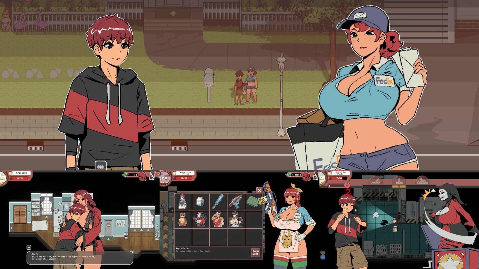 除我之外全鎮皆異性，手繪風大UU紳士RPG《Spooky Milk Life》9/25登Steam | 4Gamers