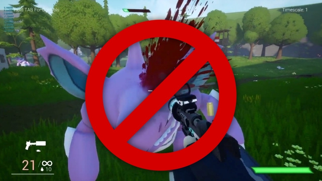 Using A Gun To Subdue Pok mon s Pokemon FPS Brain Hole Creation Is