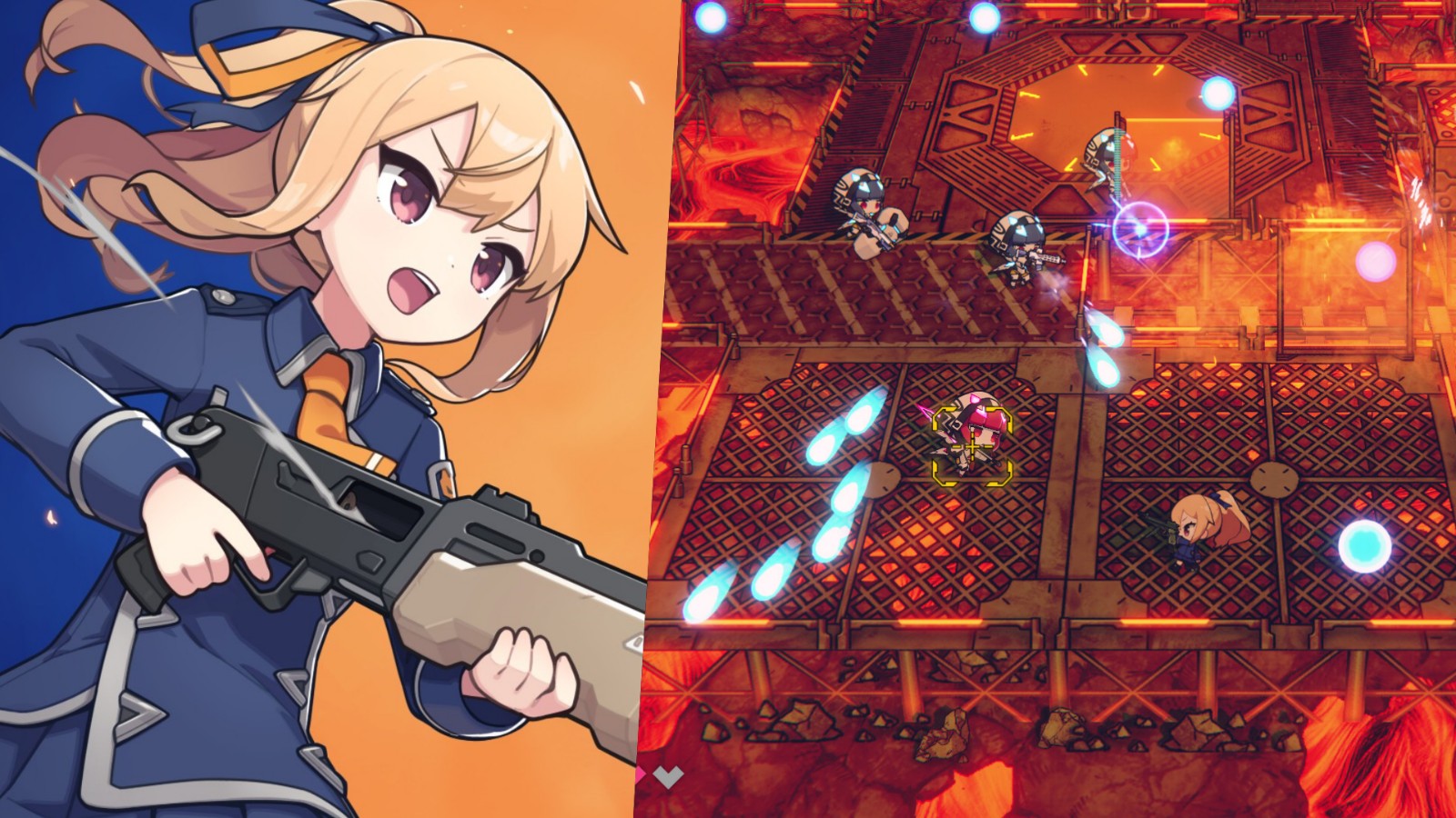 Steam肉鴿動作射擊《Gunner-chan！》5/30推出，操作Q版槍手娘打倒叛變機器人 | 4Gamers
