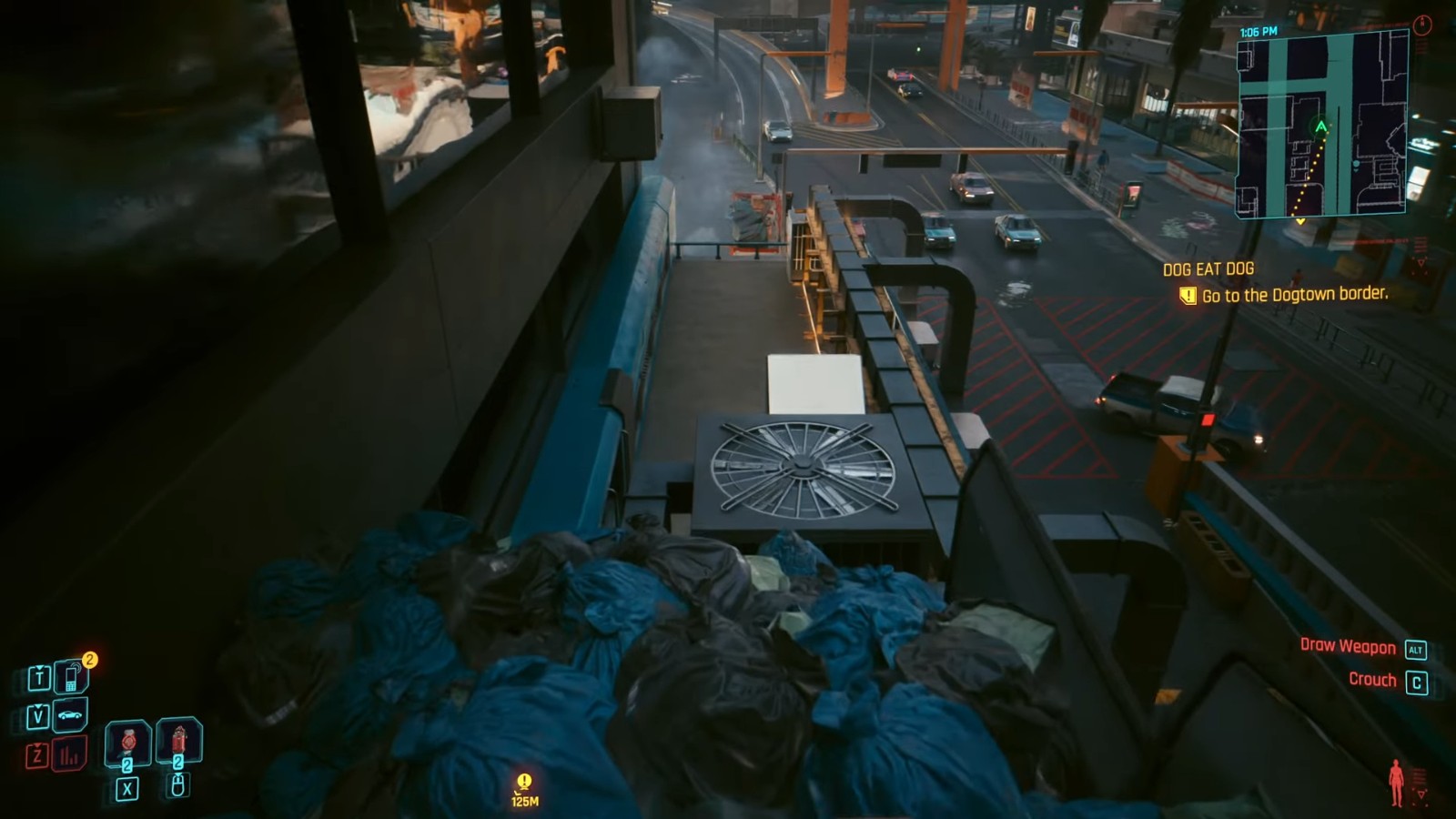 七秒降落地面，《電馭叛客2077》新Mod能從垃圾滑道溜出H10巨型高樓 | 4Gamers