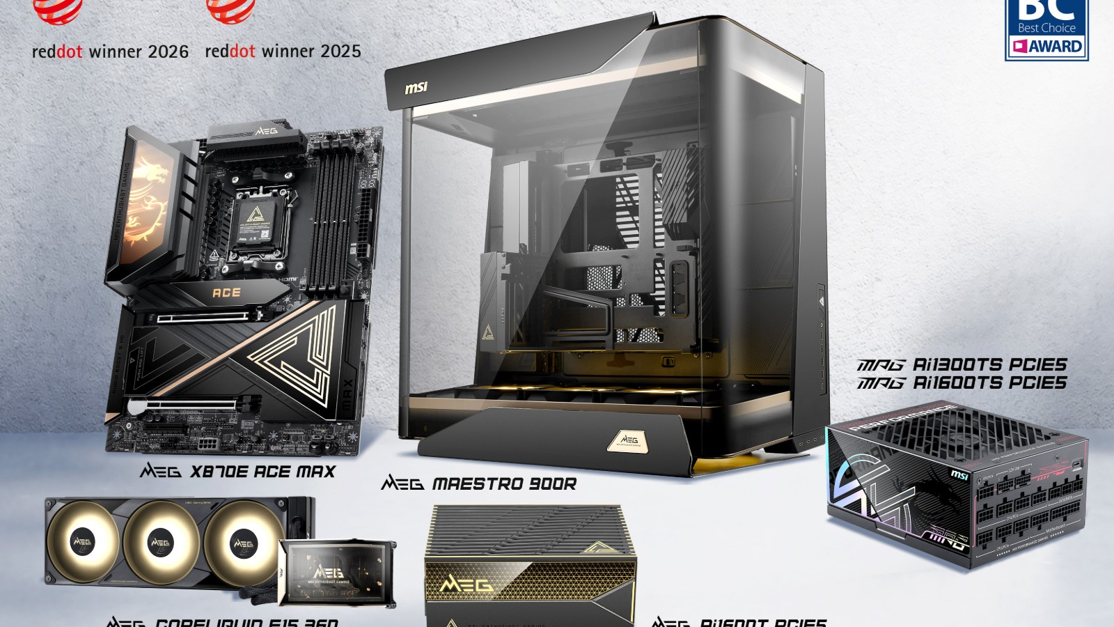 MSI COMPUTEX 2026展出新世代PC零組件，Red Dot設計獎產品陣容同步亮相 | 4Gamers