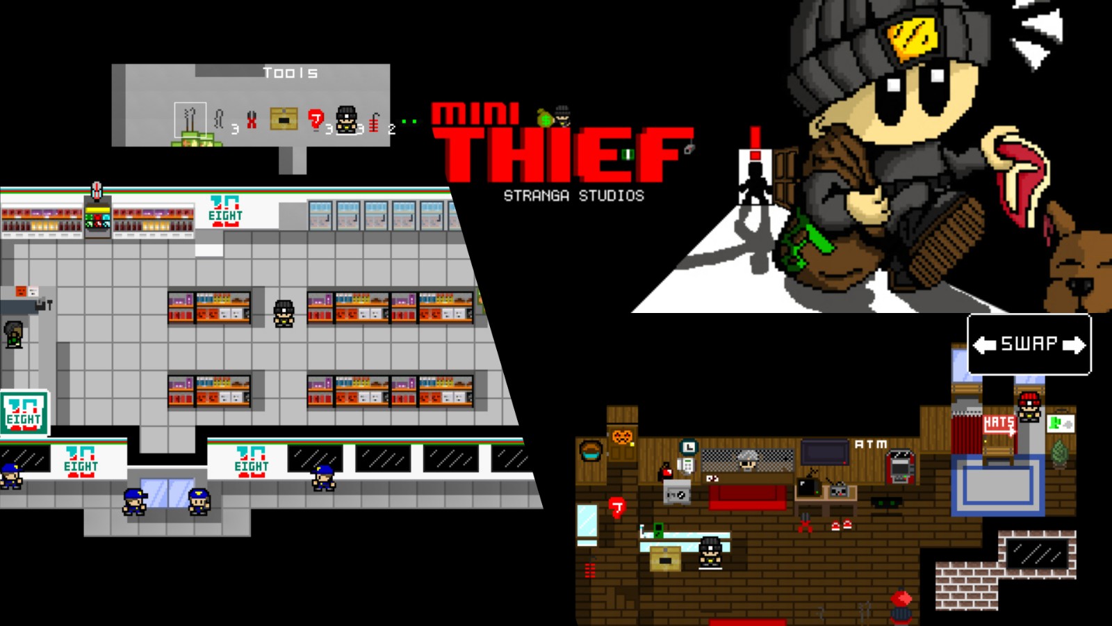 Steam《Mini Thief》限時免費，像素風小偷潛行冒險遊戲 | 4Gamers