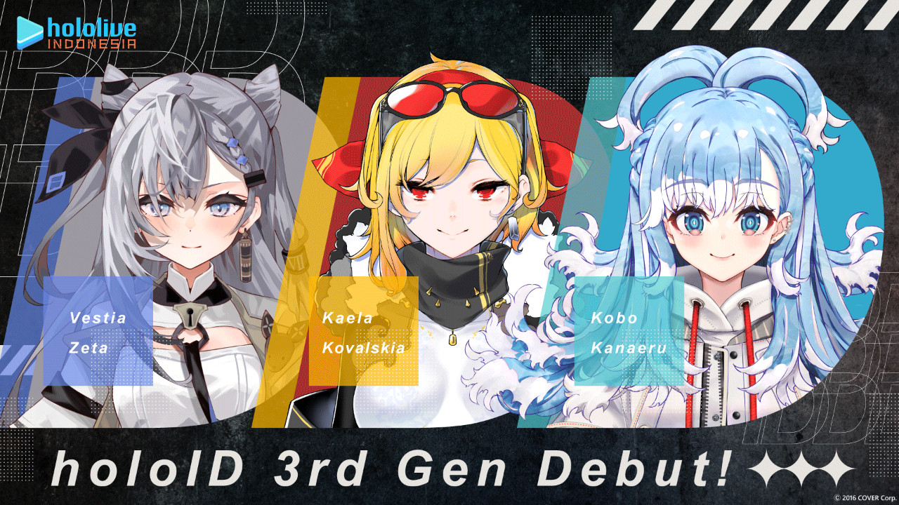 hololive公開ID組三期生，25日起閃電出道 | 4Gamers