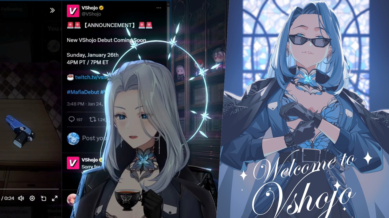 知名聲優VTuber歌手Monarch（AmaLee）加入Vshojo，新造型黑幫女王亮相 | 4Gamers