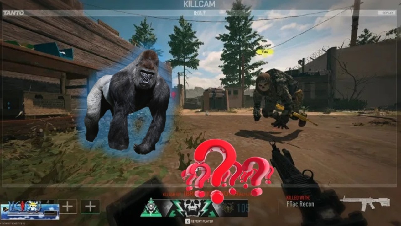 Magic body movement "Modern Warfare II 2022" popular "G-Walk" gorilla sprint movement method ...