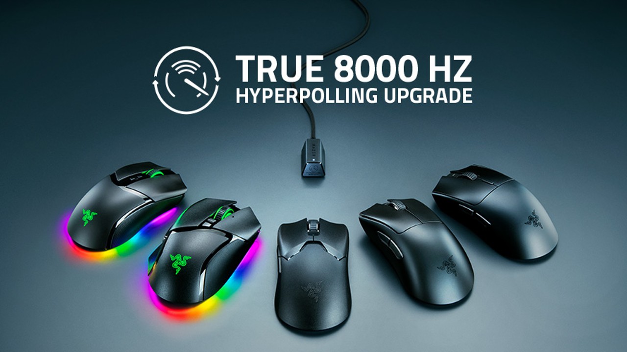 Razer推HyperPolling更新，舊滑鼠原地升級8000Hz輪詢率 | 4Gamers
