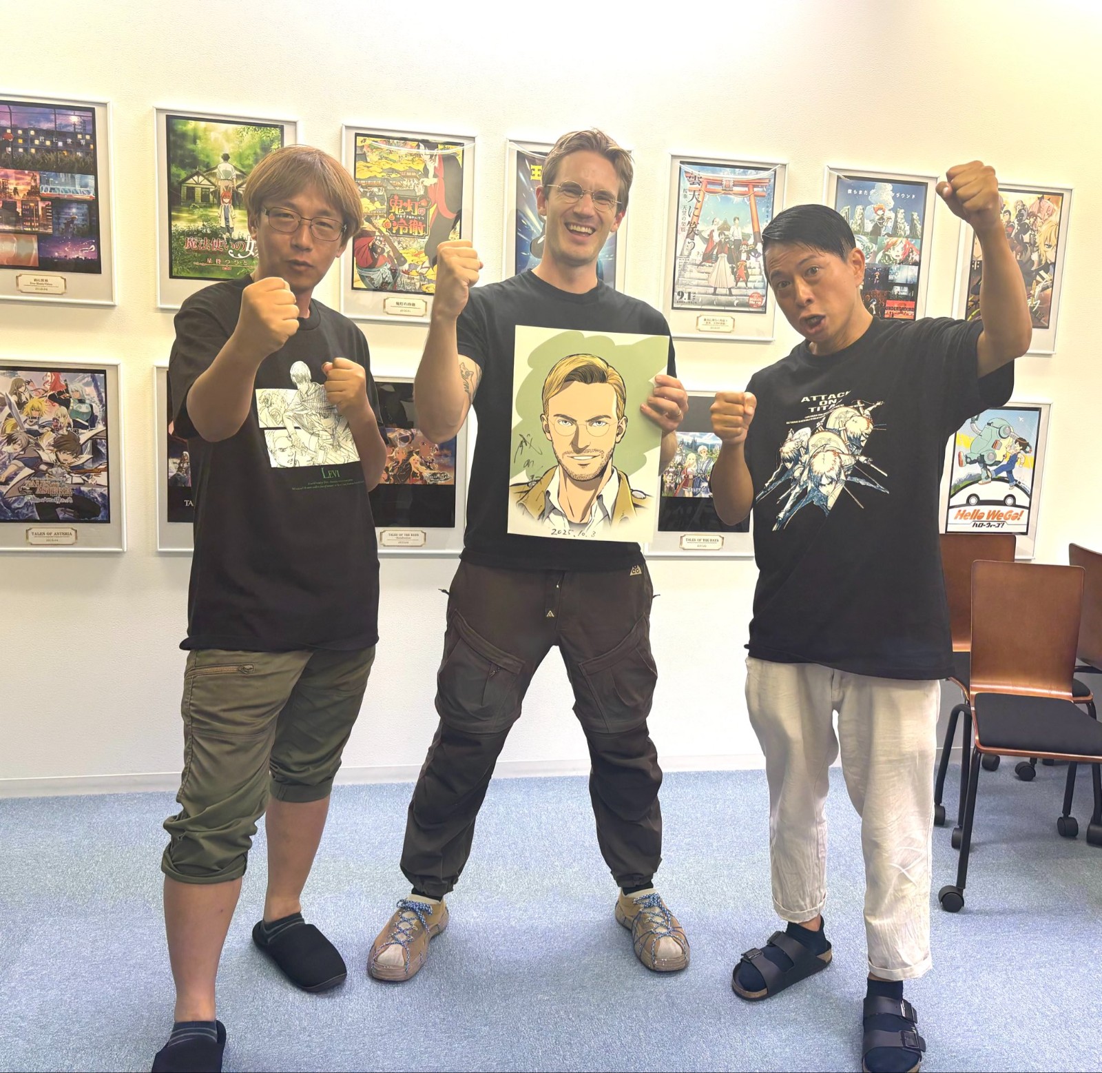 PewDiePie受邀體驗WIT Studio《進擊的巨人》動畫製作 坦言：更佩服動畫師了 | 4Gamers